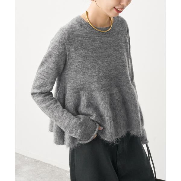 ZOZO問い合わせ番号:110913894ショップ:Spick &amp; Span，スピック アンド スパンブランド:Spick &amp; Span，スピックアンドスパン商品名:「追加」モヘヤ混ペプラムニットカテゴリ:トップス>ニ...