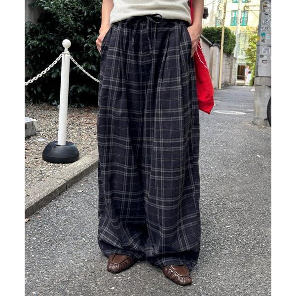 ZOZO問い合わせ番号:110914532ショップ:DISCOAT，ディスコートブランド:DISCOAT，ディスコート商品名:「Enlude」ネルチェック柄イージーパンツ「ユニセックス」カテゴリ:パンツ>その他パンツブランド品番:DC...