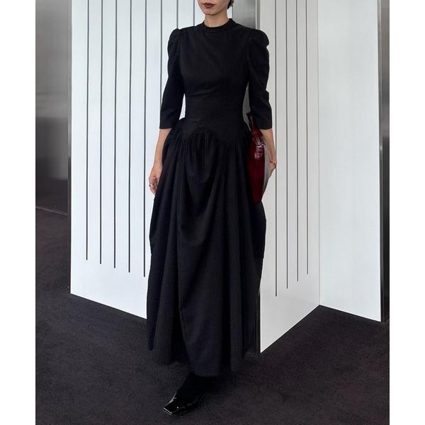 ZOZO問い合わせ番号:110915543ショップ:AMERI VINTAGE，アメリビンテージブランド:Ameri，アメリ商品名:WAVE WAIST COCOON DRESSカテゴリ:ワンピース/ドレス>ドレスブランド品番:022...