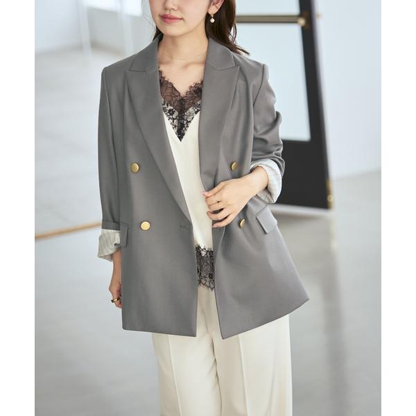 ZOZO問い合わせ番号:110915653ショップ:Spick &amp; Span，スピック アンド スパンブランド:NOBLE，ノーブル商品名:「追加・新色・セットアップ対応」ウールフラノピークドラペルジャケットカテゴリ:ジャケット/ア...