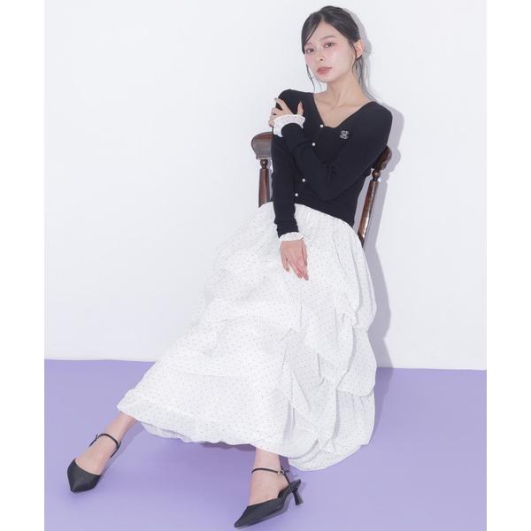 ZOZO問い合わせ番号:110952856ショップ:JILL by JILL STUART，ジル バイ ジル スチュアートブランド:JILL by JILL STUART，ジルバイジルスチュアート商品名:タックバルーンドッキングワンピースカ...