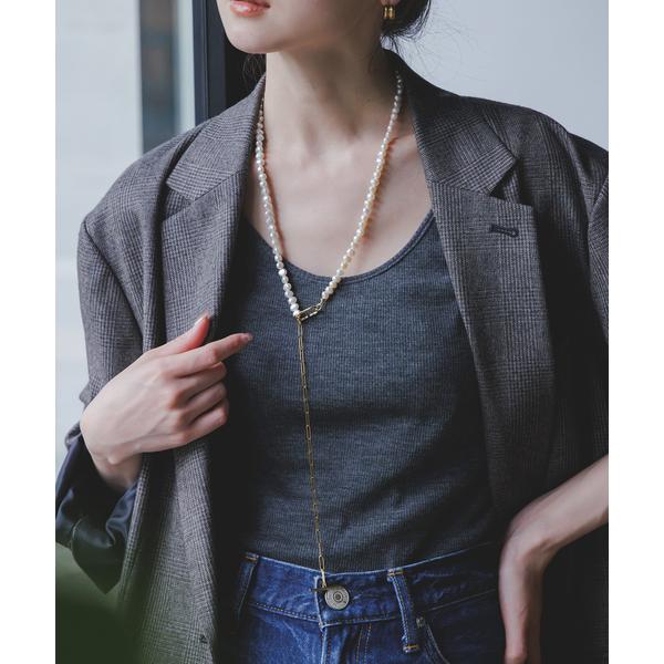 ZOZO問い合わせ番号:110954250ショップ:Spick &amp; Span，スピック アンド スパンブランド:NOBLE，ノーブル商品名:《追加》MIHOKO SAKAI/ミホコサカイ パールMチェーンネックレスカテゴリ:アクセサ...