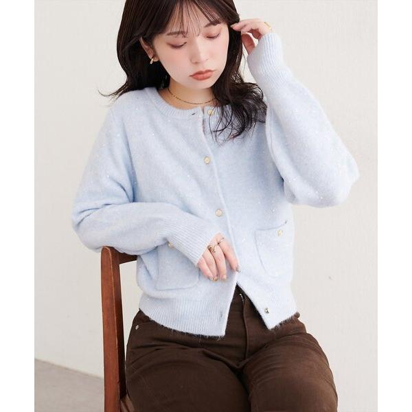 『タイムセール実施中』ZOZO問い合わせ番号:110954417ショップ:natural couture，ナチュラルクチュールブランド:natural couture，ナチュラルクチュール商品名:フラワースパンコールポケ付きカーディガンカテ...