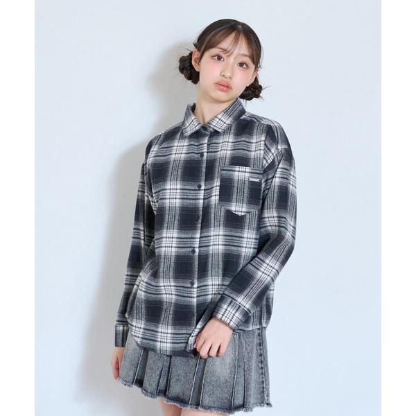 ZOZO問い合わせ番号:110990196ショップ:NARUMIYA ONLINE，ナルミヤ オンラインブランド:LOVETOXIC，ラブトキシック商品名:「LTXC」オンブレチェックルーズシャツカテゴリ:トップス>シャツ/ブラウスブ...