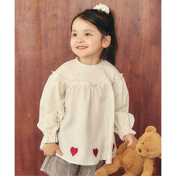 ZOZO問い合わせ番号:110990316ショップ:F.O.Online Store，エフオーオンラインストアブランド:apres les cours，アプレレクール商品名:リブドッキングハート刺繍チュニックカテゴリ:トップス>シャツ...