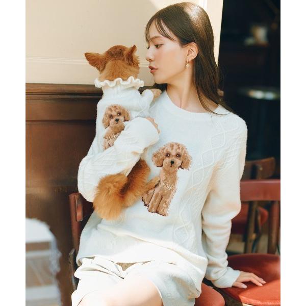 ※このアイテムは返品・交換対象外商品です。ZOZO問い合わせ番号:110993053ショップ:CELFORD，セルフォードブランド:CELFORD，セルフォード商品名:「DOG＆CAT」DOG柄ケーブルニットプルオーバーカテゴリ:ペットグッ...