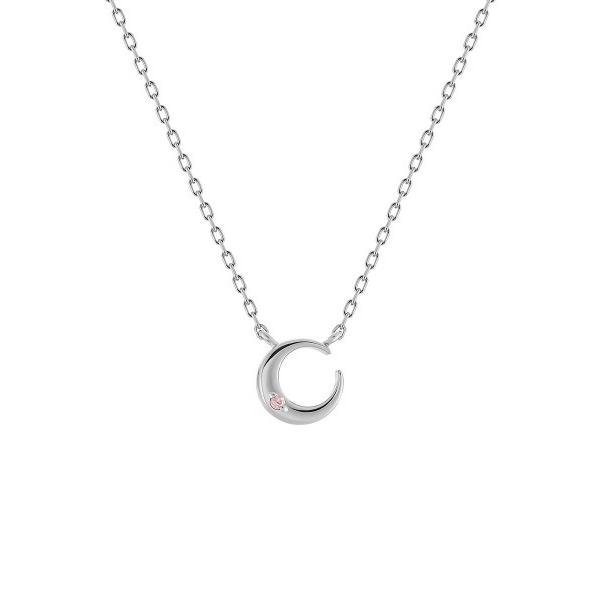ZOZO問い合わせ番号:111030478ショップ:4℃，ヨンドシーブランド:4℃，ヨンドシー商品名:「10月誕生石」 シルバー  ピンク・トルマリン リバーシブル ムーン ネックレスカテゴリ:アクセサリー>ネックレスブランド品番:1...