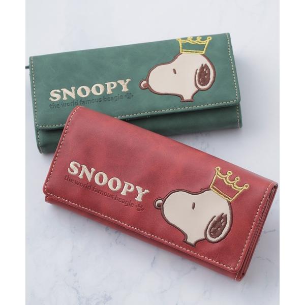 ZOZO問い合わせ番号:111031040ショップ:FUNALIVE，ファンアライブブランド:PEANUTS，ピーナッツ，FUNALIVE，ファンアライブ商品名:王冠スヌーピー 長財布 フラップタイプカテゴリ:財布/小物>財布ブランド...
