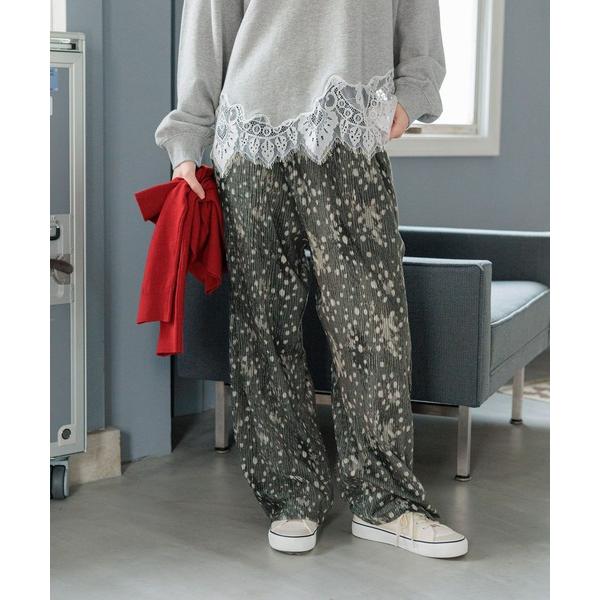 ZOZO問い合わせ番号:111031467ショップ:niko and...，ニコアンドブランド:niko and...，ニコアンド商品名:ベロアクシュイージーパンツカテゴリ:パンツ>その他パンツブランド品番:1052308素材:ポリエ...