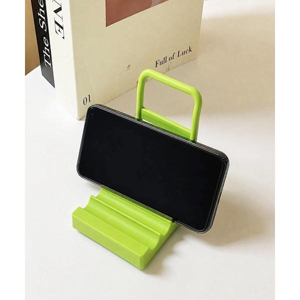 ZOZO問い合わせ番号:111032601ショップ:CERCA，チェルカブランド:Ein，アイン商品名:Ein/波型 角度調節 スマホスタンド / カラフル 折りたたみ 卓上ホルダーカテゴリ:PC・スマホグッズ/家電>スマホグッズブラ...