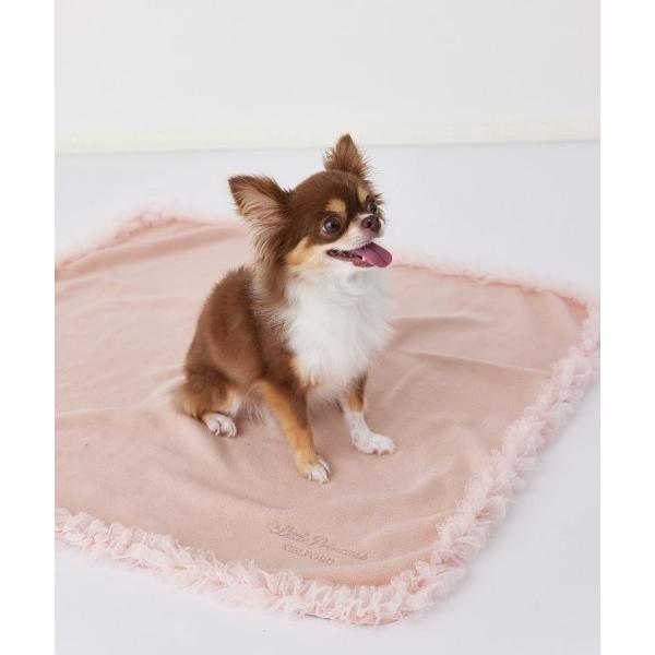 ※このアイテムは返品・交換対象外商品です。ZOZO問い合わせ番号:111068649ショップ:CELFORD，セルフォードブランド:CELFORD，セルフォード商品名:「DOG＆CAT」チュールフリルフリースブランケットカテゴリ:ペットグッ...