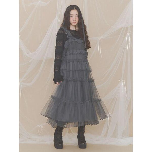 ZOZO問い合わせ番号:111071810ショップ:merry jenny，メリージェニーブランド:merry jenny，メリージェニー商品名:チュールドロストロングワンピースカテゴリ:ワンピース/ドレス>ワンピースブランド品番:2...