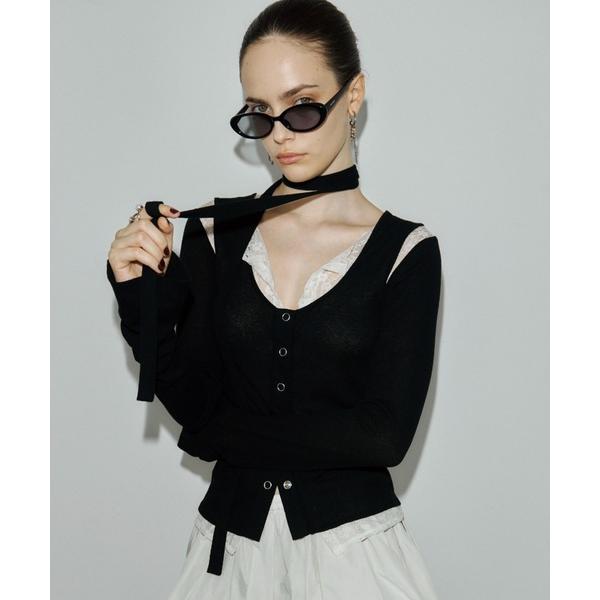 ZOZO問い合わせ番号:111113939ショップ:JOSE MOON，ジョゼムーンブランド:JOSE MOON，ジョゼムーン商品名:LAYERED LACE CHOKER TOPS/レイヤードレースチョーカートップスカテゴリ:トップス&g...