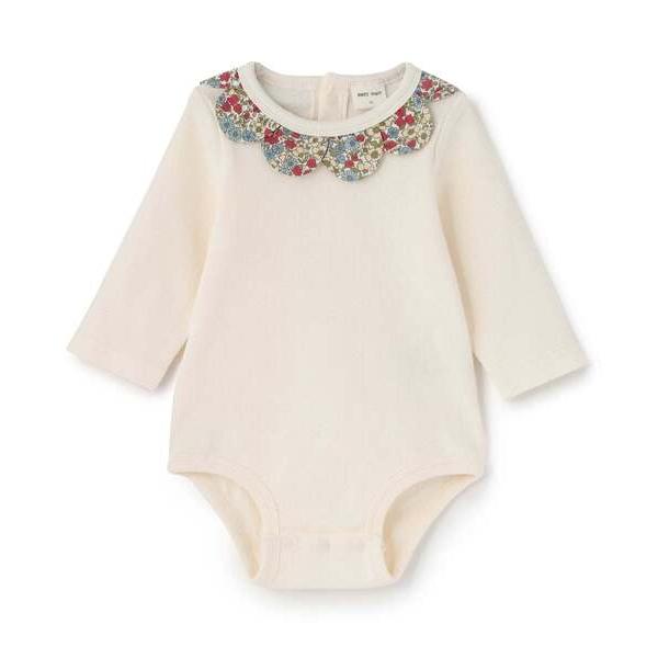 ※このアイテムは返品・交換対象外商品です。ZOZO問い合わせ番号:111151509ショップ:petit main，プティマインブランド:petit main，プティマイン商品名:スカラップ襟ロンパースカテゴリ:ママ＆ベビー>ロンパー...