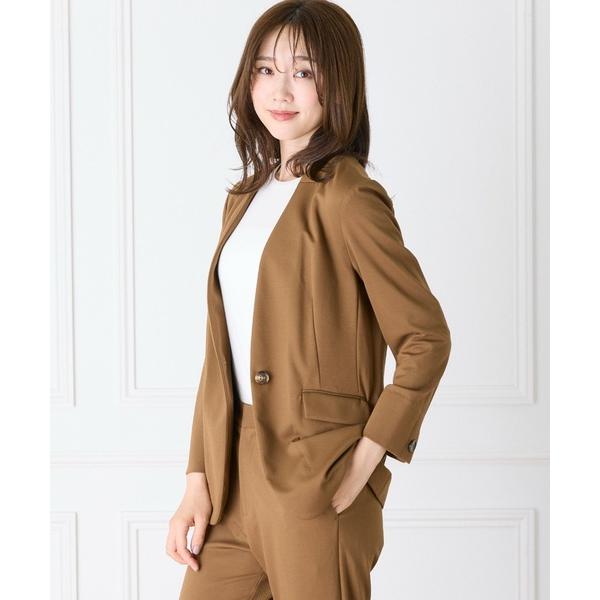 『タイムセール実施中』ZOZO問い合わせ番号:111153307ショップ:SUPERIOR CLOSET，スーペリア クローゼットブランド:INED，イネド商品名:「洗えるセットアップ」ノーカラージャケット「INED CLARO」カテゴリ:...