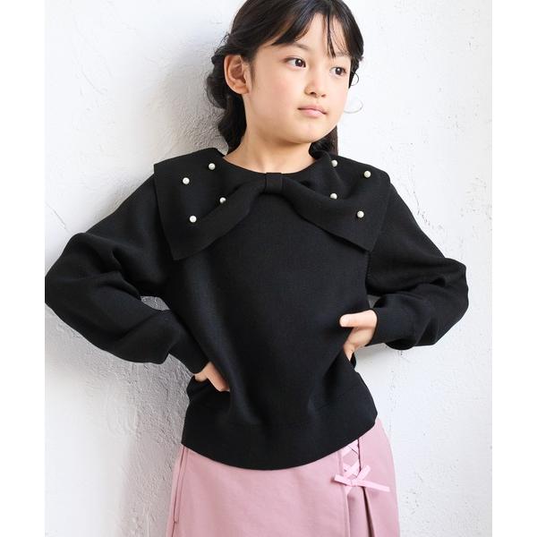 ZOZO問い合わせ番号:111153330ショップ:ROPE' PICNIC，ロぺピクニックブランド:ROPE' PICNIC，ロペピクニック商品名:「KIDS/キッズ」マシュマロニット パールリボンカラープルオーバー/セットアップ対応・リ...