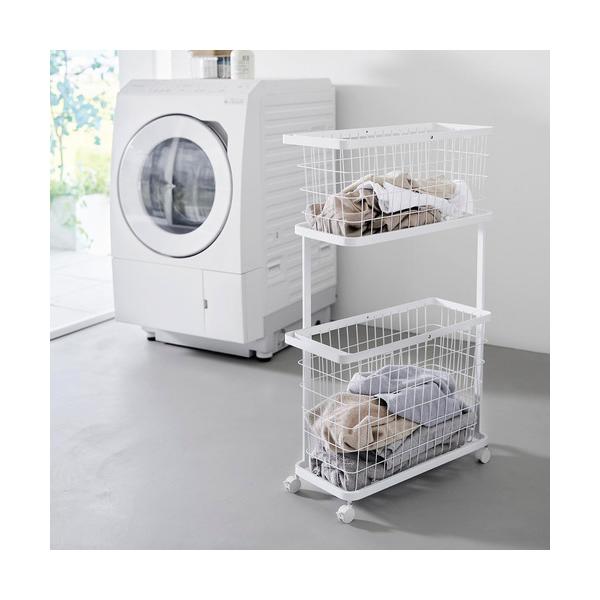 ※このアイテムは返品・交換対象外商品です。ZOZO問い合わせ番号:111155689ショップ:YAMAZAKI，ヤマザキブランド:tower，タワー商品名:ランドリーワゴン＋バスケット タワー スリムカテゴリ:インテリア>ランドリーグ...