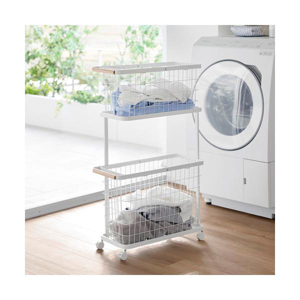 ※このアイテムは返品・交換対象外商品です。ZOZO問い合わせ番号:111155786ショップ:YAMAZAKI，ヤマザキブランド:tosca，トスカ商品名:ランドリーワゴン＋バスケット トスカ スリムカテゴリ:インテリア>ランドリーグ...
