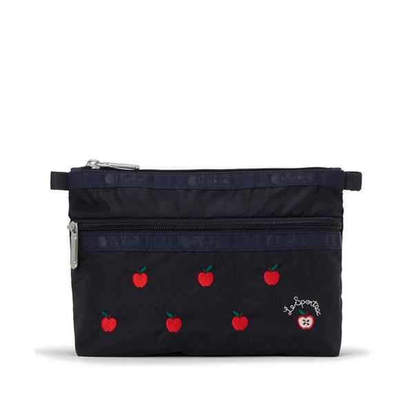 ZOZO問い合わせ番号:111192583ショップ:LeSportsac，レスポートサックブランド:LeSportsac，レスポートサック商品名:COSMETIC CLUTCH レッドアップルエンブロイダリーカテゴリ:財布/小物>ポー...