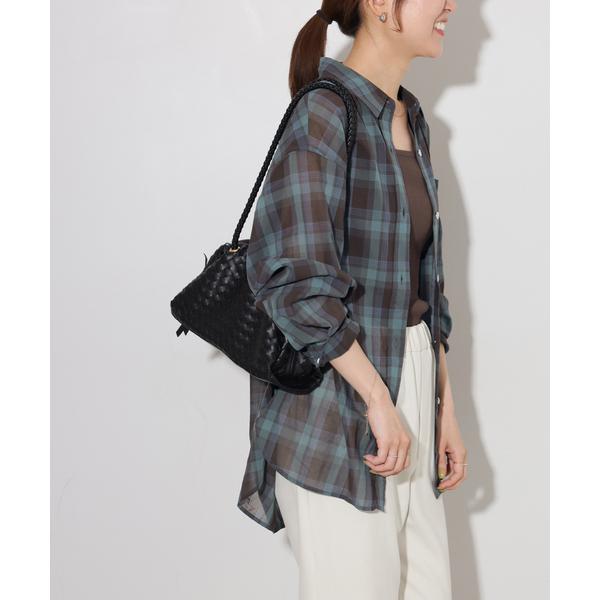 ZOZO問い合わせ番号:111194227ショップ:JOURNAL STANDARD，ジャーナルスタンダードブランド:JOURNAL STANDARD relume，ジャーナルスタンダード　レリューム商品名:シアーボイルコットンチェックシャ...