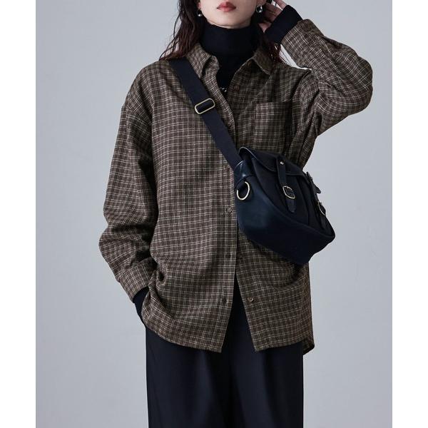 ZOZO問い合わせ番号:111195940ショップ:bflat，ビーフラットブランド:etoll.，エトル商品名:ウィンドウペンコットンチェックシャツカテゴリ:トップス>シャツ/ブラウスブランド品番:et0670009201素材:綿1...