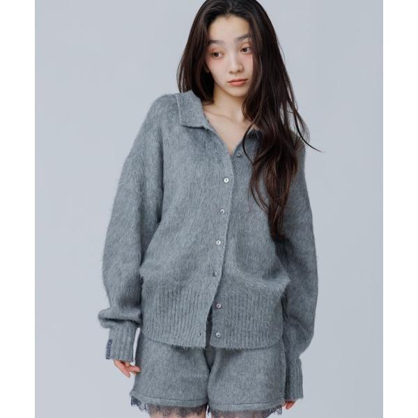 ZOZO問い合わせ番号:111272940ショップ:SENEE，セニーブランド:SENEE，セニー商品名:shaggy knit collar cardigan（シャギーニットカラーカーディガン）カテゴリ:トップス>ニット/セーターブ...