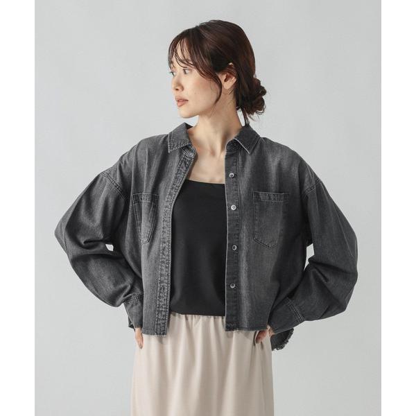 ZOZO問い合わせ番号:111274231ショップ:GLOBAL WORK，グローバルワークブランド:GLOBAL WORK，グローバルワーク商品名:GOODデニムクロップドシャツ/797958カテゴリ:トップス>シャツ/ブラウスブラ...