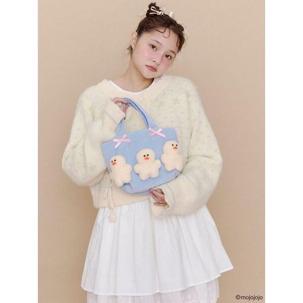 ZOZO問い合わせ番号:111311597ショップ:merry jenny，メリージェニーブランド:merry jenny，メリージェニー商品名:もこもこmojojojoミニトートカテゴリ:バッグ>ハンドバッグブランド品番:28264...