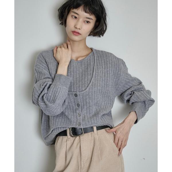 ZOZO問い合わせ番号:111352320ショップ:Avenue，アヴェニューブランド:THE YOn，ザヨン商品名:アンサンブルドッキングニットPOカテゴリ:トップス>ニット/セーターブランド品番:348264-998-049素材:...