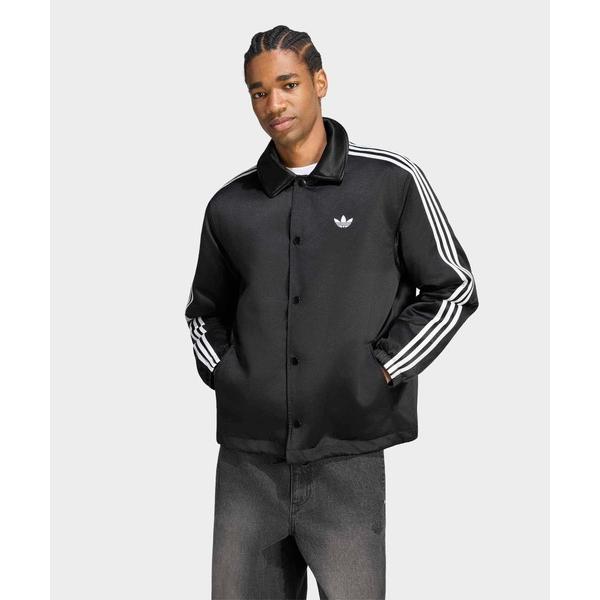 ZOZO問い合わせ番号:111393094ショップ:adidas，アディダスブランド:adidas，アディダス，adidas Originals，アディダスオリジナルス商品名:スリーストライプス サテン 中わた入りジャケット / アディダス...