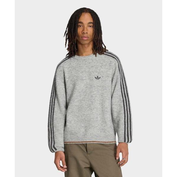 ZOZO問い合わせ番号:111393190ショップ:adidas，アディダスブランド:adidas，アディダス，adidas Originals，アディダスオリジナルス商品名:スリーストライプス フラッフィー ニット クルー スウェットシャ...