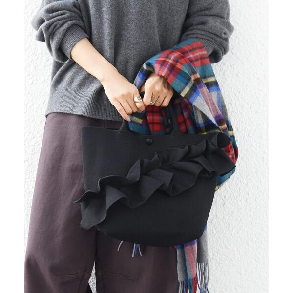 ZOZO問い合わせ番号:111397550ショップ:SHIPS for women，シップス フォー ウィメンブランド:SHIPS，シップス商品名:「WEB限定」フリル ジャカード トートバッグ Mカテゴリ:バッグ>トートバッグブラン...
