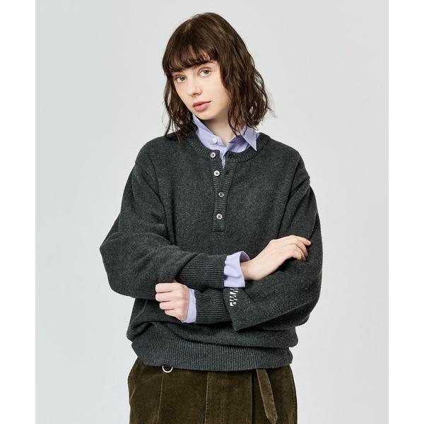 ZOZO問い合わせ番号:111437732ショップ:epnok，エプノックブランド:WETTEMPT，ウィテンプト商品名:BRUSHED HENLEY NECK KNIT / ブラッシュドヘンリーネックニットカテゴリ:トップス>ニット...
