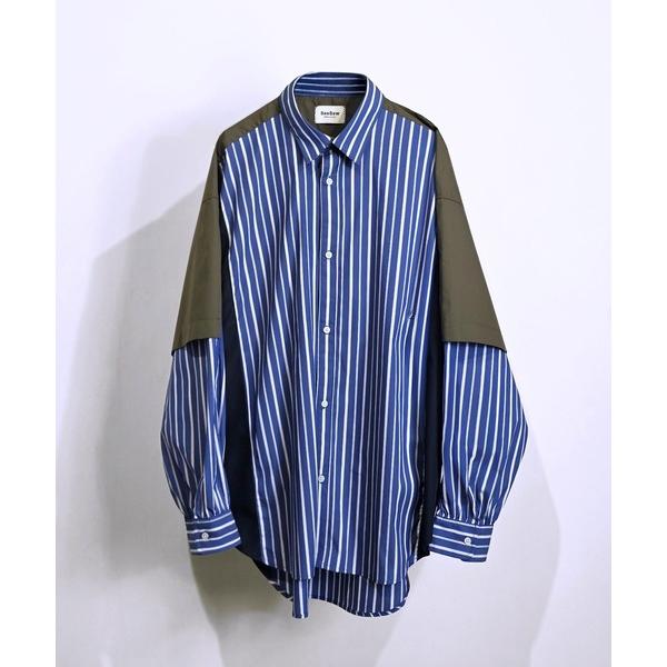 ZOZO問い合わせ番号:111513678ショップ:SeeSew，シーソーブランド:SeeSew，シーソー商品名:「UNISEX」FAKE BLOCKING SHIRTS/フェイクブロッキングシャツカテゴリ:トップス>シャツ/ブラウス...