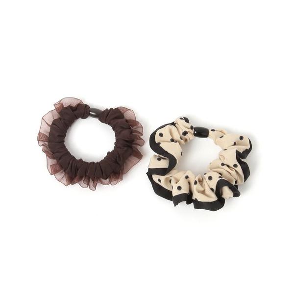 ZOZO問い合わせ番号:111513723ショップ:LAKOLE，ラコレブランド:LAKOLE，ラコレ商品名:フリルミニシュシュ2SET / 1072897カテゴリ:ヘアアクセサリー>シュシュブランド品番:1072897素材:ポリエス...