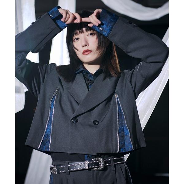 ZOZO問い合わせ番号:111553587ショップ:Ellno Loset，エルノロゼットブランド:Ellno Loset，エルノロゼット商品名:2wayジップジャガードショートジャケット/SETUP対応カテゴリ:ジャケット/アウター&gt...
