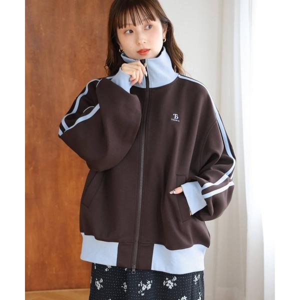『タイムセール実施中』ZOZO問い合わせ番号:111557692ショップ:tiptop+pocket，ティップトッププラスポケットブランド:tiptop，ティップトップ商品名:ダンボール配色トラックジャケットカテゴリ:トップス>ジャー...