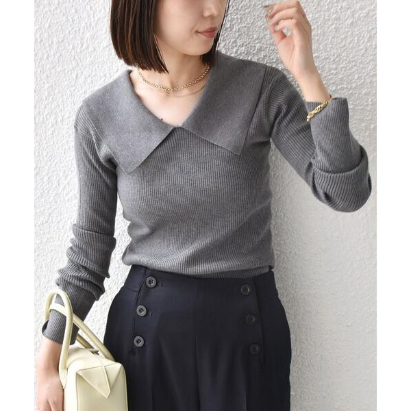 ZOZO問い合わせ番号:111564040ショップ:SHIPS for women，シップス フォー ウィメンブランド:SHIPS Colors，シップス カラーズ商品名:「WEB限定 」「手洗い可能」ビッグ カラー リブ ニットカテゴリ:...