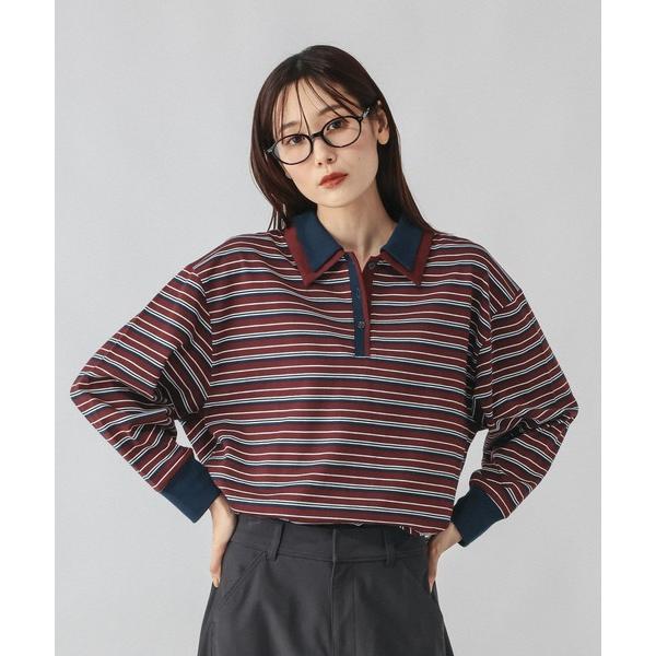 ZOZO問い合わせ番号:111597403ショップ:GLOBAL WORK，グローバルワークブランド:GLOBAL WORK，グローバルワーク商品名:ダブル襟マルチボーダーポロ/1042903カテゴリ:トップス>Tシャツ/カットソーブ...