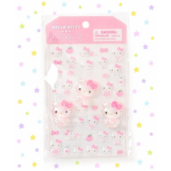 ZOZO問い合わせ番号:111597424ショップ:SPINNS，スピンズブランド:nini toys，ニニトイズ，SPINNS，スピンズ商品名:「nini toys」「サンリオ」オーロラ立体シールカテゴリ:雑貨/ホビー>ステッカー/...