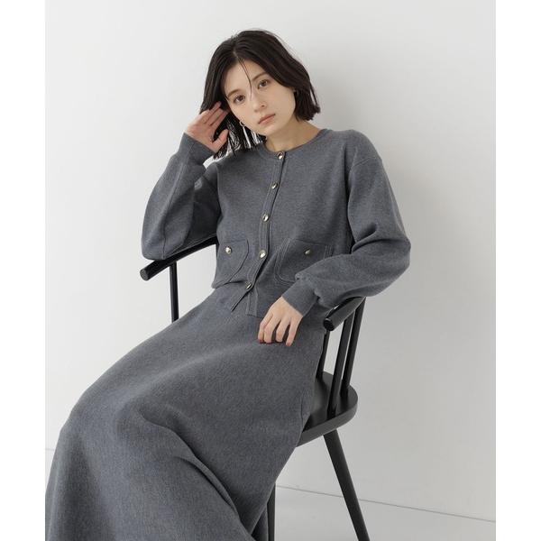 ZOZO問い合わせ番号:111598380ショップ:NATURAL BEAUTY BASIC，ナチュラルビューティーベーシックブランド:NATURAL BEAUTY BASIC，ナチュラルビューティーベーシック商品名:ダブルフェイスニットセ...