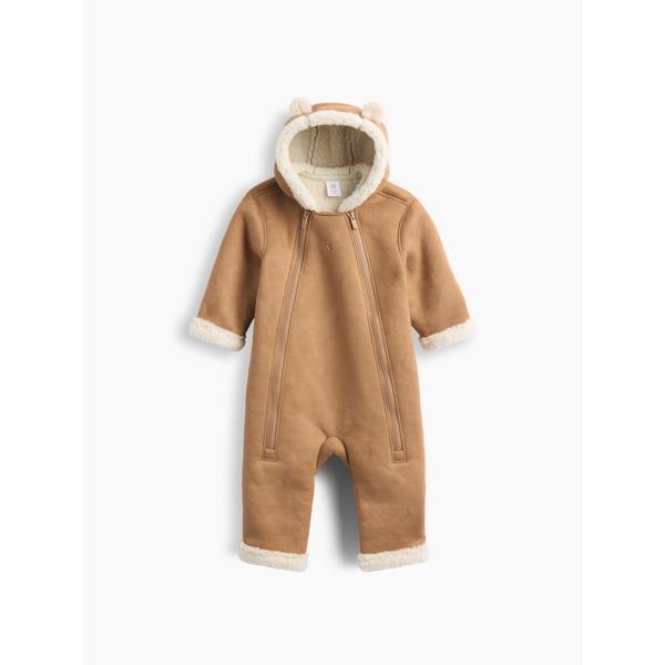 『タイムセール実施中』※このアイテムは返品・交換対象外商品です。ZOZO問い合わせ番号:111598901ショップ:GAP，ギャップブランド:GAP，ギャップ商品名:裏ボア フード付きカバーオール (ベビー)カテゴリ:ママ＆ベビー>ロ...