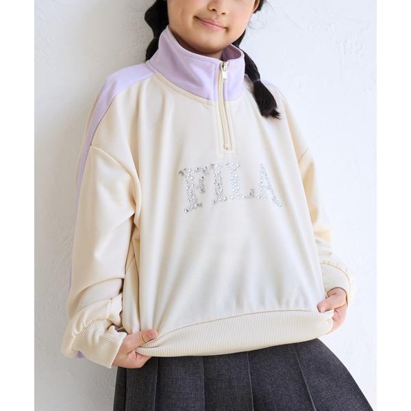 ZOZO問い合わせ番号:111603204ショップ:ROPE' PICNIC，ロぺピクニックブランド:FILA，フィラ，ROPE' PICNIC，ロペピクニック商品名:「KIDS/キッズ」「FILA/フィラ別注」ハーフジップ配色スウェットプ...