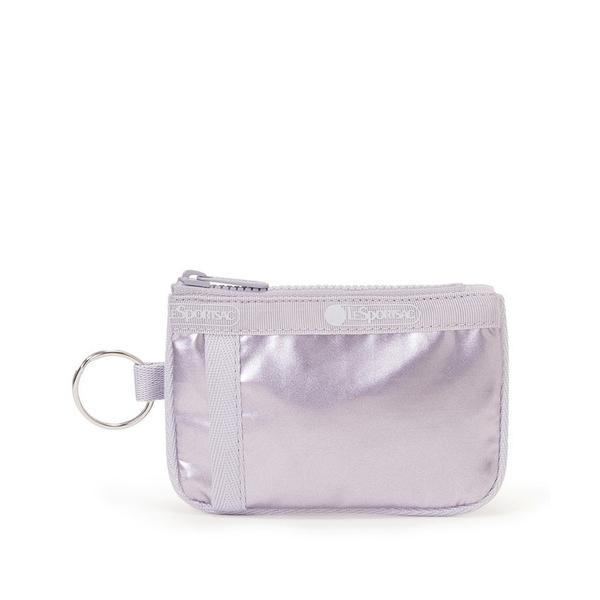 ZOZO問い合わせ番号:111641572ショップ:LeSportsac，レスポートサックブランド:LeSportsac，レスポートサック商品名:KEY CARD HOLDER シルバーライラックシャインカテゴリ:財布/小物>パスケー...