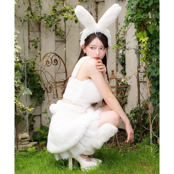 『タイムセール実施中』※このアイテムは返品・交換対象外商品です。ZOZO問い合わせ番号:111643601ショップ:Retica，レティカブランド:Tika，ティカ商品名:コスプレ かわいい バニー もこもこ チュール セットアップ 5点セ...
