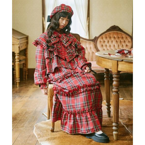 ZOZO問い合わせ番号:111644370ショップ:kutir，クティールブランド:kutir，クティール商品名:「クティールとレトロ」「セットアップ着用可能」２WAYフリルリボンSETチェックワンピースカテゴリ:ワンピース/ドレス>...