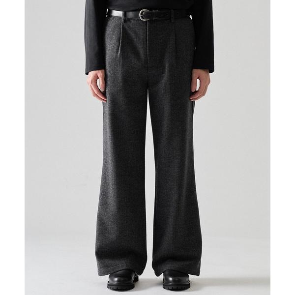 ZOZO問い合わせ番号:111646363ショップ:EMMA CLOTHES，エマ クローズブランド:CLEL，クレイル商品名:「CLEL」Wool Blend Herringbone Tweed Straight Pants / ウールブ...