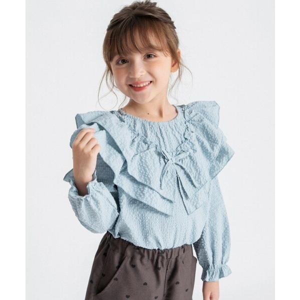 ZOZO問い合わせ番号:111683607ショップ:branshes，ブランシェスブランド:branshes，ブランシェス商品名:チェック柄フリルブラウスカテゴリ:トップス>シャツ/ブラウスブランド品番:12-6408-103素材:ポ...