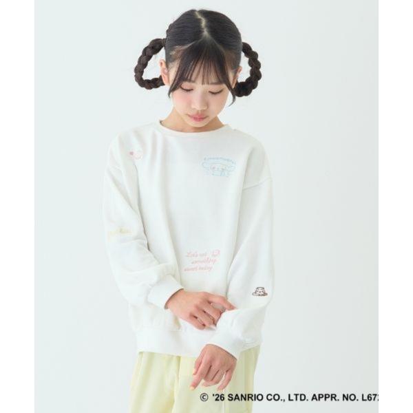 ZOZO問い合わせ番号:111683787ショップ:NARUMIYA ONLINE，ナルミヤ オンラインブランド:PINK-latte，ピンクラテ商品名:「サンリオキャラクターズ」レタリング長袖トレーナーカテゴリ:トップス>スウェット...