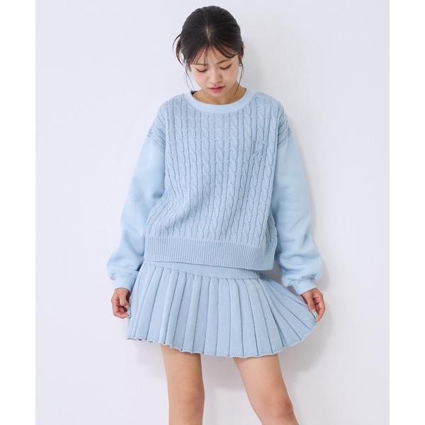 ZOZO問い合わせ番号:111719988ショップ:NARUMIYA ONLINE，ナルミヤ オンラインブランド:LOVETOXIC，ラブトキシック商品名:「洗える」ニットセットアップカテゴリ:ワンピース/ドレス>ワンピースブランド品...